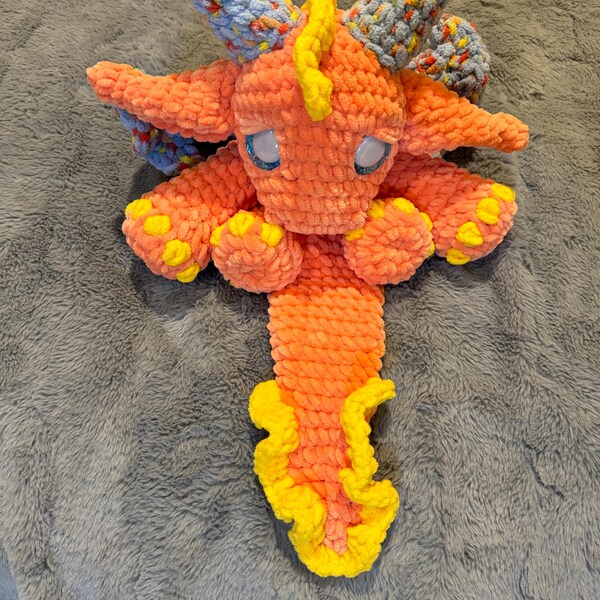 Cato the Dragon Snuggler/lovey Amigurumi Crochet Pattern - Etsy