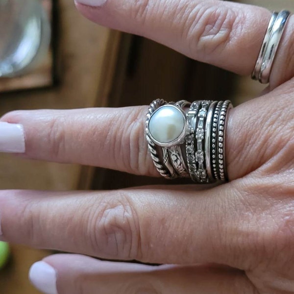 Men's Ring/rope Ring/mens Silver Ring/mens Silver Rope Ring/unique Mens ...