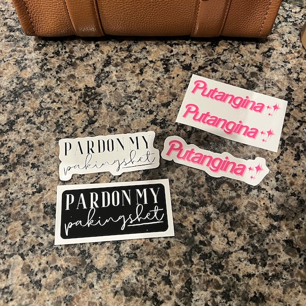 Putangina Pink Sparkle Funny Tagalog Sticker, Funny Filipino Pinoy ...