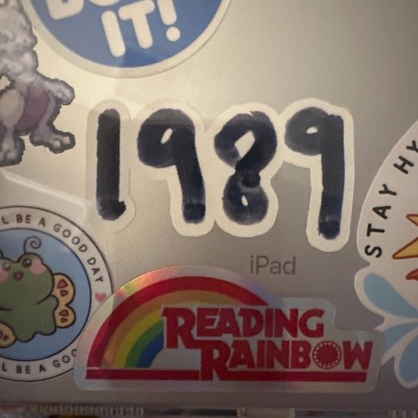 Reading Rainbow HOLOGRAPHIC Sticker Eighties Vintage Logo Sticker for ...