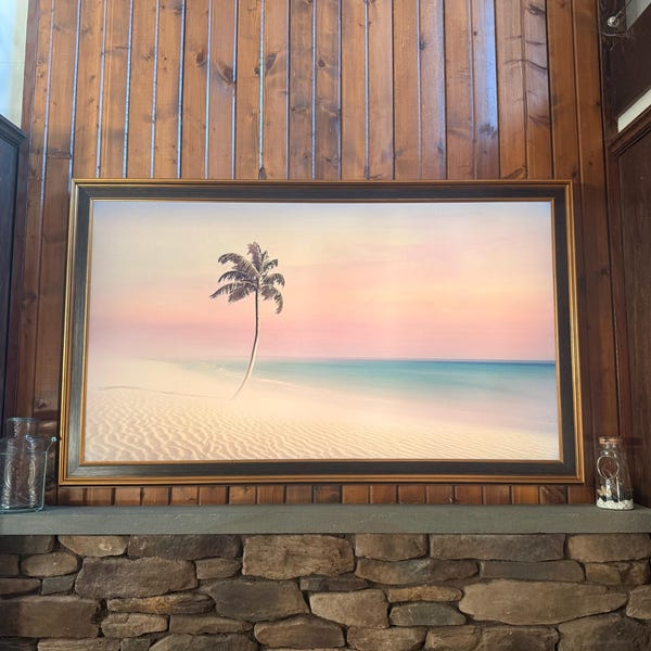 Samsung Frame Tv Bezel, Custom Brand Tv Frame, Wooden Tv Frame,frame TV ...