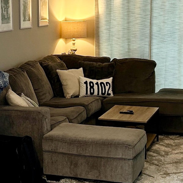 Custom Zip Code Pillow Cover, Punch Needle Pillow, Personalized Pillows ...