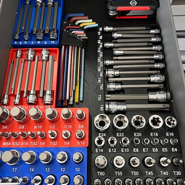 Master Bit Socket Organizer – Compatible With Harbor Freight Quinn 87pc ...