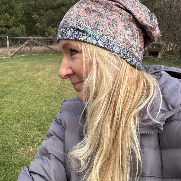Thin Slouchy Beanies Boho Beanie Bohemian Caps Skull Cap Boho Hats ...
