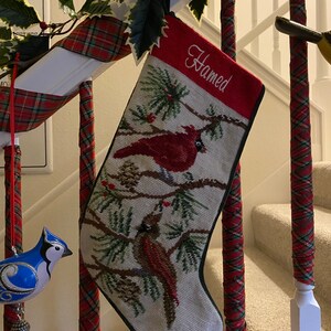 Cardinal Christmas Stocking Personalized Stockings - Etsy