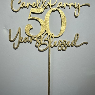 Wooden Custom Cake Topper With Your Text / Personalised Party Decor ...