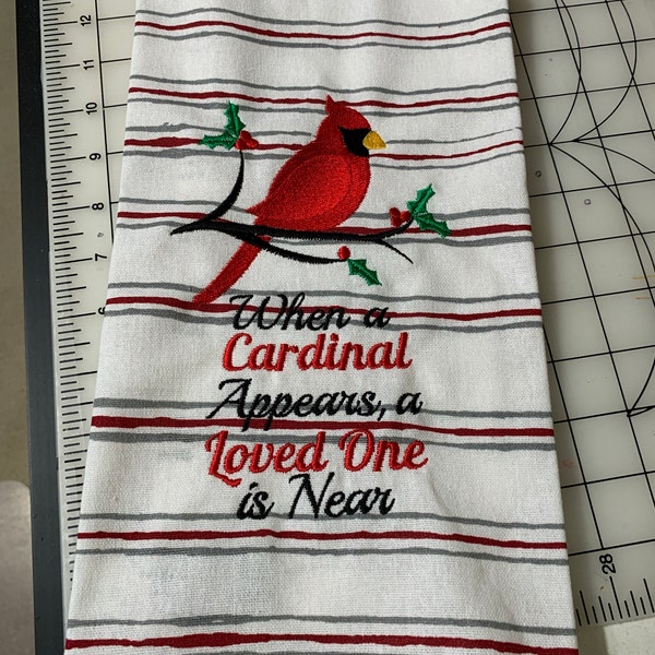 Cardinal Machine Embroidery Design Cardinal on a Branch Embroidery ...
