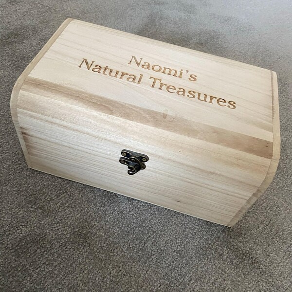 Personalised Engraved Large Wooden Gift Boxes Painted or Plain ...