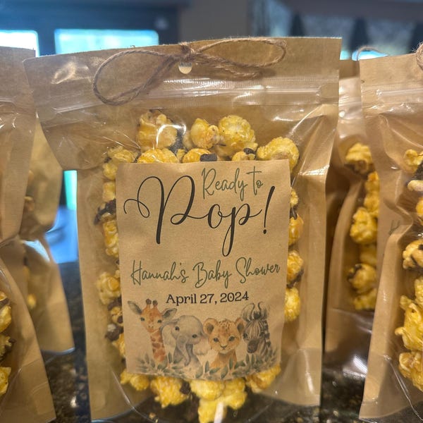 Safari Baby Shower Favors Wild One Jungle Theme Party Ready to Pop Baby ...