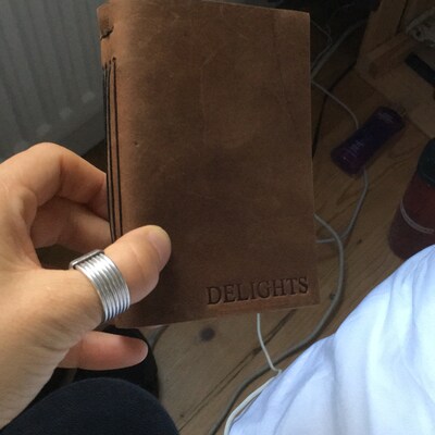 Pocket Notebook, Mini Leather Journal, Small Sketchbook, Pocket Journal ...