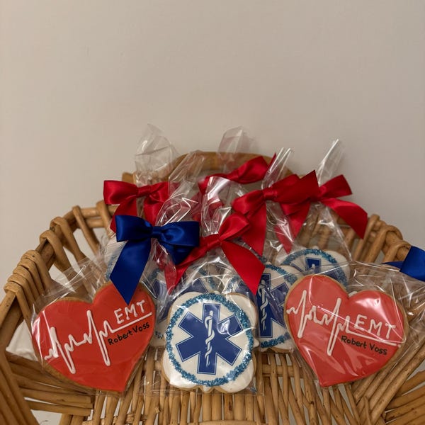 Happy Birthday Custom Number Cookies Set of 6 Crunchy Shortbread ...