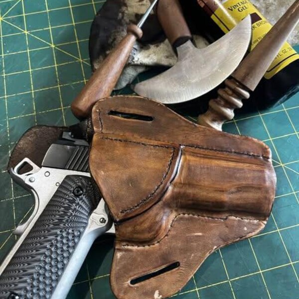 PDF Digital Pattern - 1911 - 4.25" Avenger Style Leather Holster ...