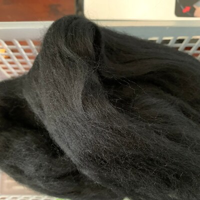 Dyed Black Cheviot Top Roving Spinning Fiber 4 Ounces - Etsy