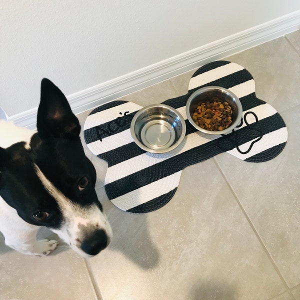 Personalized Dog Bone Mat - Etsy