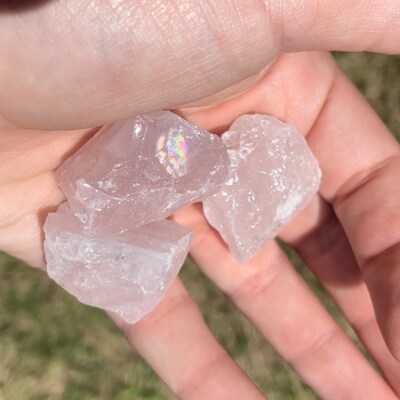 Madagascar Rose Quartz Rough Natural Stones: Choose How Many Pieces ...