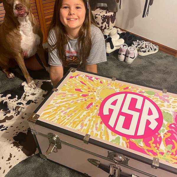 Custom Camp Trunk Design. Lid Skin. Cool Camp Trunk. - Etsy