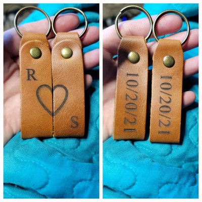 Personalized Leather Keychain Custom Keychain for Men - Etsy