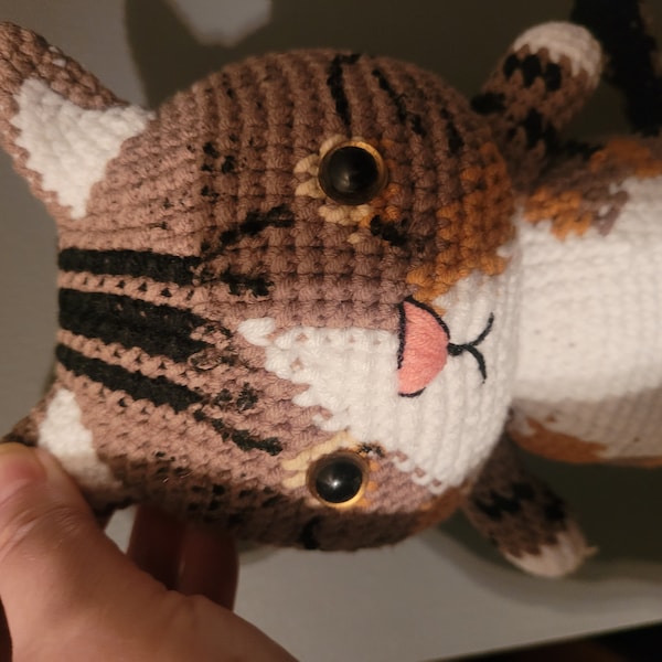 Custom Cat Plush, Custom Crochet Cat, Cat Stuffed Animal, Cat ...