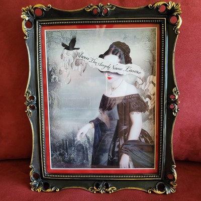 Lenore the Raven Edgar Allan Poe Print Art Surreal Home Decor Poem ...