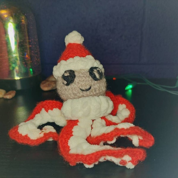2 for 1 *patterns* Santa and Green Gnome Octopus!! - Etsy