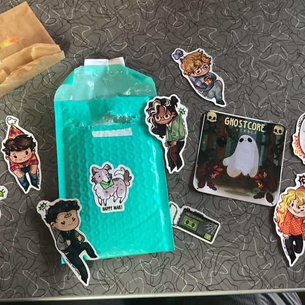 TMA the Magnus Archives Chibi Stickers Jon Martin Tim Elias Michael ...