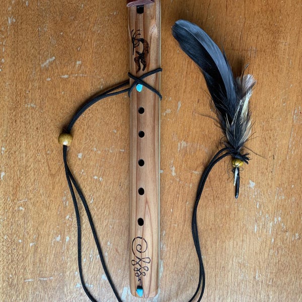Handcrafted Native American Wind Flute. Recorder End Blown - Etsy