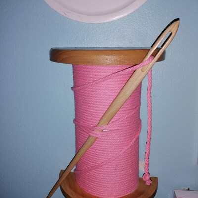 Super Sized Bobbin Wood Stool Giant Spool Stool for Home and Sewing ...