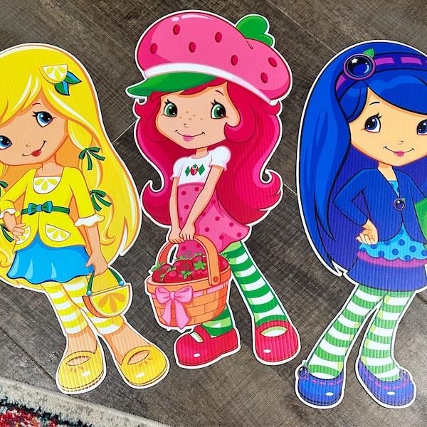 Strawberry Shortcake Birthday Cutouts and Yard Signs - Etsy