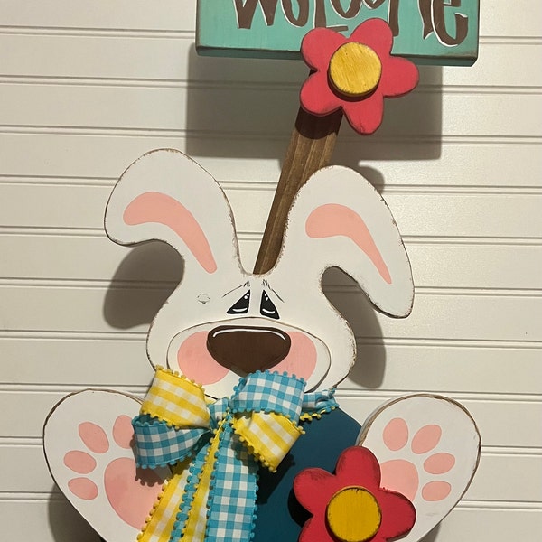 E-PATTERN WELCOME Spring Sitting Bunny Wood Craft DIY Pattern Pdf and ...