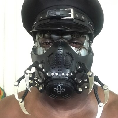 Dreaded Helmet Genuine Leather Mask - Etsy