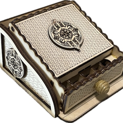 Rectangular Serving Tray Laser SVG File, Wooden Tea Tray Laser Cut ...