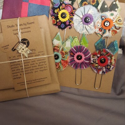 Paper Clip Bookmark, Flower Paper Clip, Paper Clip Place Holder ...