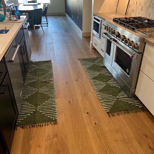 Handwoven Wool Rug Runner, Black White Wool Runner Rug, Entryway ...