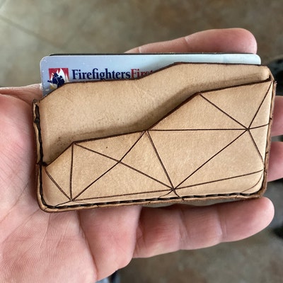 6 Pocket Minimalist Bifold Leather Wallet Laser Cut File PDF SVG Laser ...