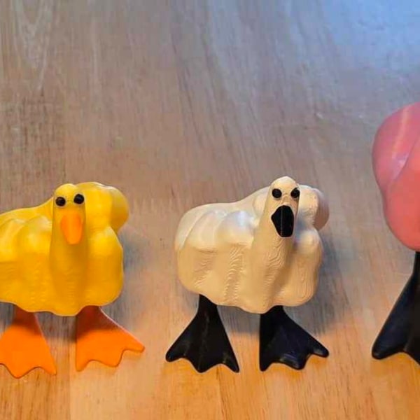 The Duck-you: Original 3D Printed Figurine - Middle Finger Statue ...