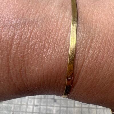 Solid 14K Gold ITALIAN Herringbone 1.25mm Spring Ring - Etsy