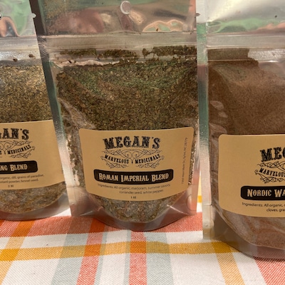 Medieval Spice Mix Gift Set, Set of 3, Culinary Herbs, Grains of ...