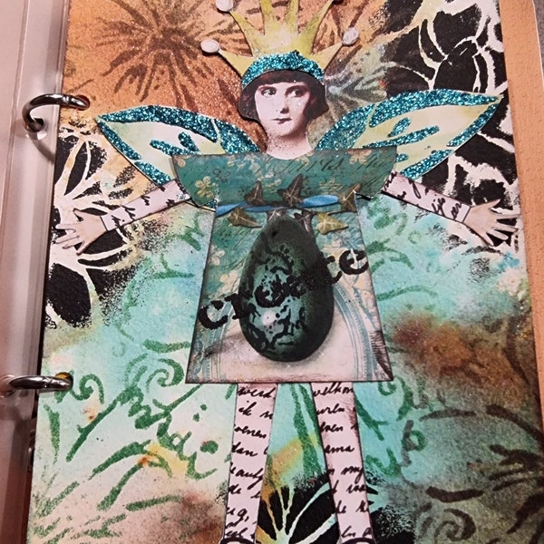 FUNNY PAPER DOLL Digital Paper Altered Art Journal Page Digital Collage ...