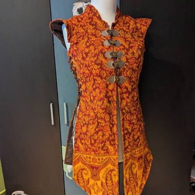 Female Fantasy Tabard Vest With Lacing PDF Pattern for Instant Download ...