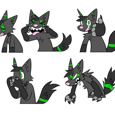 Canine Furry Telegram Base Sticker Pack 1 - Etsy