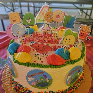 BFDI Theme Battle for Dream Island Happy Birthday Banner - Etsy