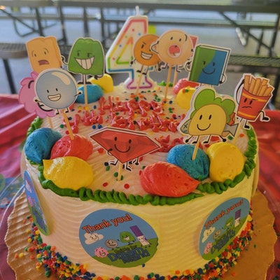 BFDI Theme Battle for Dream Island Happy Birthday Banner - Etsy