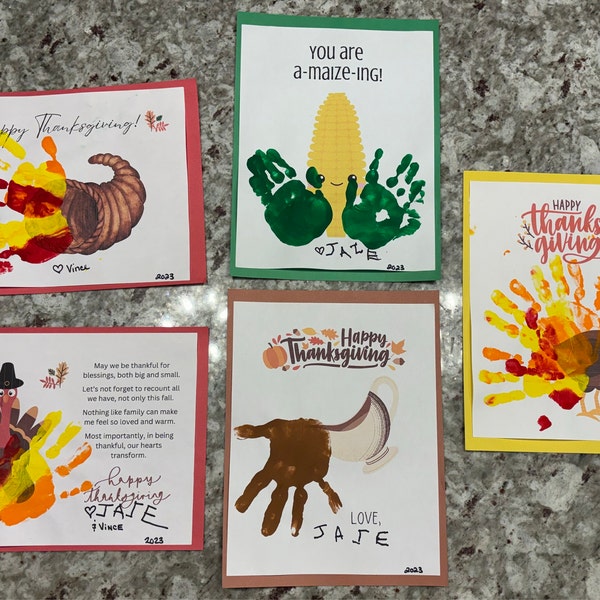 Thanksgiving Handprint Craft Bundle | Thanksgiving Preschool Craft ...