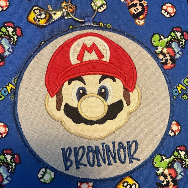 Super Mario Head Digital Machine Embroidery Applique Design, Super ...
