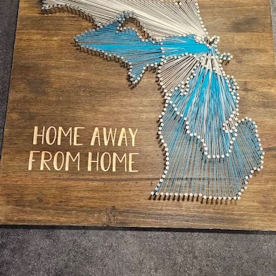 Haiti String Art, Haiti Decor, Haiti Nail Art, Rustic Decor, Custom ...