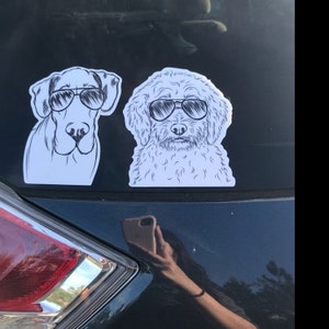 Teddy the Labradoodle Labrador Poodle Mix Decal Sticker, Labradoodle ...