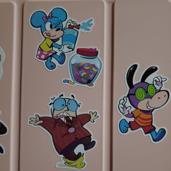 Toontown Die Cut Vinyl Sticker Sheet - 6.5" X 5.5" - 10 Stickers Total ...