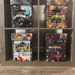 CUSTOM SPIDER-MAN Decoupage Comic Book Storage Box | Etsy