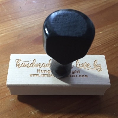 Custom Handmade by Stamp, Personalized Business Stamp, Shop Stamp With ...
