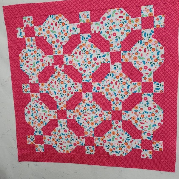 Charm Square Quilt Pattern, Charm Pack Pattern, Hidden Zig Zag Quilt ...